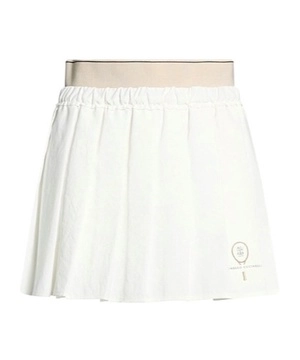 Brunello Cucinelli Solid-colored Pleated Skirt - White