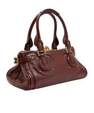 Chloé Simple Cowhide Shoulder Bag Red