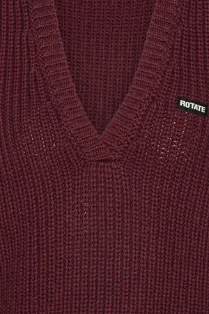 ROTATE BY BIRGER CHRISTENSEN V-neck Knitted Vest