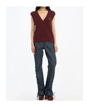 ROTATE BY BIRGER CHRISTENSEN V-neck Knitted Vest