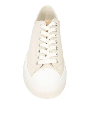 Isabel Marant Étoile Color-block Leather And Canvas Sneakers - White