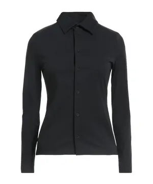 Balenciaga Solid-color Simple Long-sleeved Shirt - Black