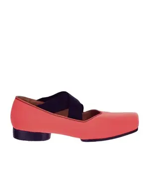 UMA WANG Square-toed Ballet Flats - Red