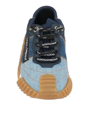 Dolce & Gabbana Paneled Denim Low-top Sneakers