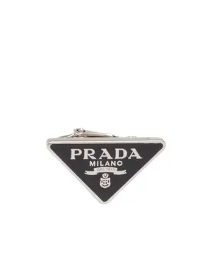 Prada Symbol Clip Right Earring - Black