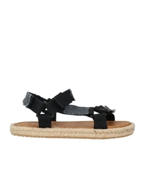 MAISON MARGIELA Canvas And Linen Sandals - Black