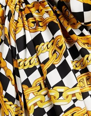 Balenciaga Printed Satin Blouse