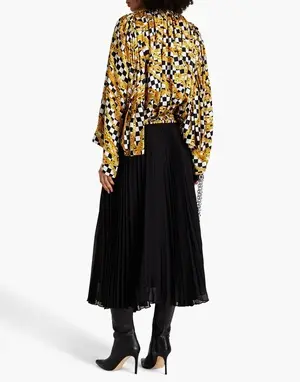 Balenciaga Printed Satin Blouse