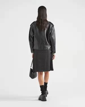 Prada Nappa Leather Biker Jacket