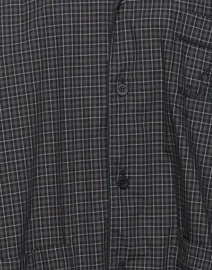 Balenciaga Plaid Long-sleeve Shirt