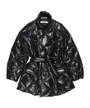 Acne Studios Quilted Belted Padded Coat