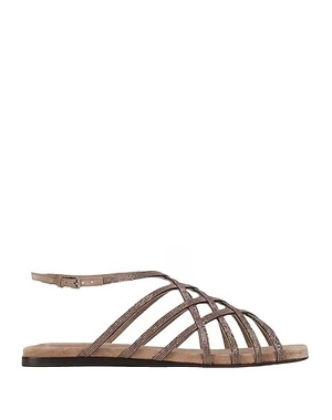 Brunello Cucinelli Embellished Square-toe Sandals