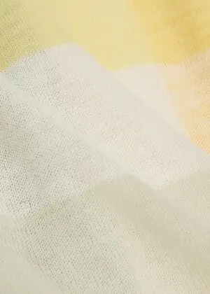Vince Checked Fine-knit Wool Tank Top