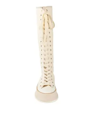 Max Mara Platform Canvas Boots