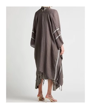 Brunello Cucinelli Striped Shawl With Tassels