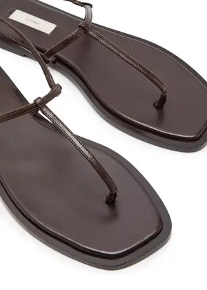TOTEME T-strap Leather Sandals