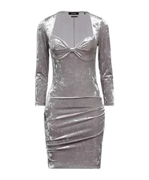 Isabel Marant Étoile Plain Colour Short Dress - Gray