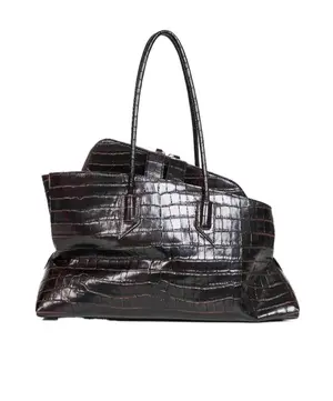Attico Top Handle Shoulder Bag - Black