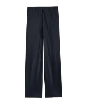 VINCE Colette Wide-leg Satin Trousers