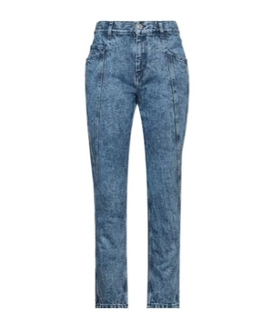 Isabel Marant Étoile Straight Leg Acid Wash Denim Trousers