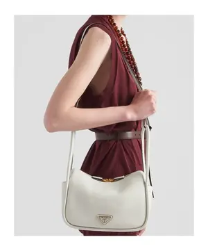 Prada Darling Leather Handbag - White