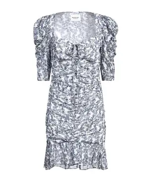 Isabel Marant Étoile Printed Pleated Dress - Gray