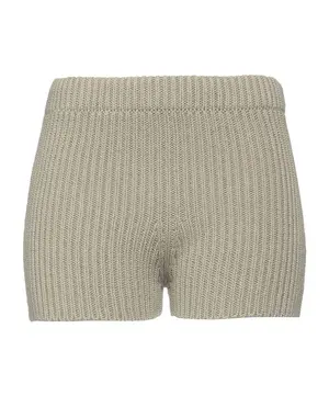 Max Mara Minimalist Solid Color Knit Shorts - Nude