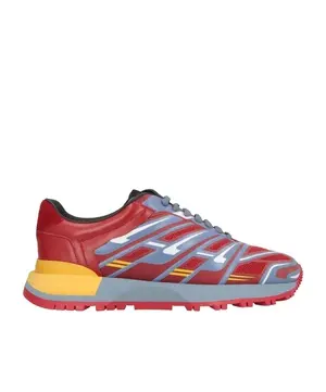 MAISON MARGIELA Color-block Leather Patchwork Sneakers - Multicolor