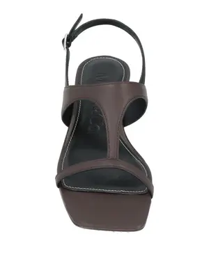 MAXCO. Leather Slingback Sandals With Buckle Fastening
