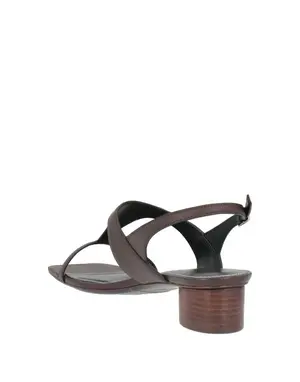MAXCO. Leather Slingback Sandals With Buckle Fastening