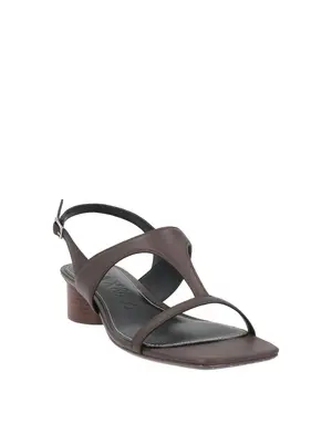 MAXCO. Leather Slingback Sandals With Buckle Fastening