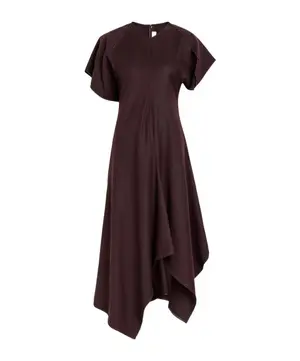 Victoria Beckham Ruffled Dress - Black
