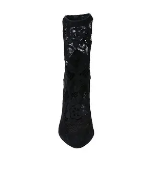 Dolce & Gabbana Lace Sock Ankle Boots