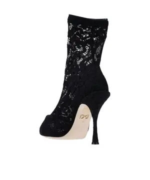 Dolce & Gabbana Lace Sock Ankle Boots