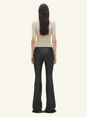 COURREGES Courrèges Rib Knit Short-sleeved Polo Shirt