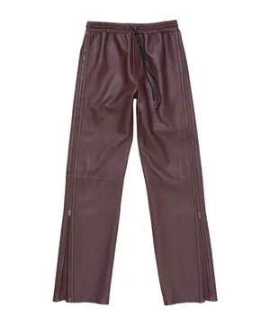Acne Studios Drawstring Leather Trousers - Red