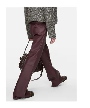 Acne Studios Drawstring Leather Trousers