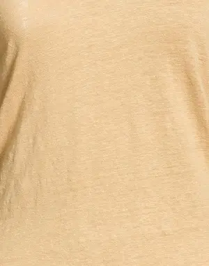 Isabel Marant Étoile Solid Linen V-neck Short-sleeve T-shirt - Nude