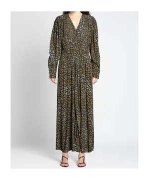 Isabel Marant Étoile Printed Long Sleeve Maxi Dress