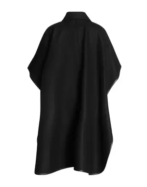 Saint Laurent Fashionable Solid Color Sleeveless Flannel Coat