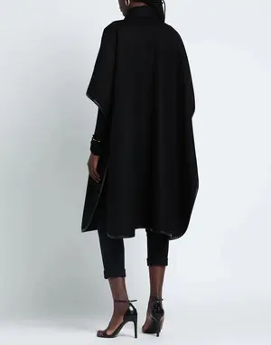 Saint Laurent Fashionable Solid Color Sleeveless Flannel Coat