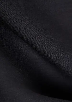 RÓHE Draped Woven Midi Dress