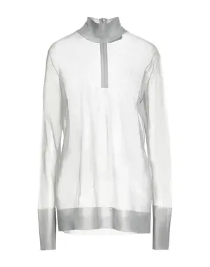 Dolce & Gabbana Solid Color Turtleneck Knit Sweater - Grey