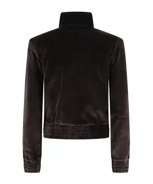 SPORTY  RICH Striped Zip-up Track Jacket