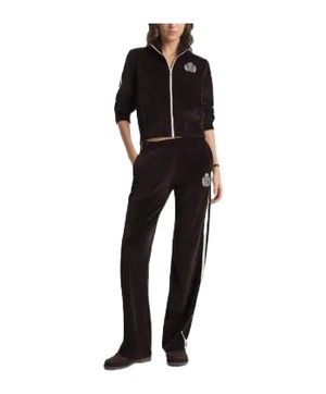 SPORTY  RICH Striped Zip-up Track Jacket