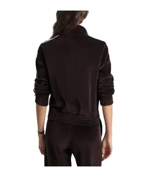 SPORTY  RICH Striped Zip-up Track Jacket