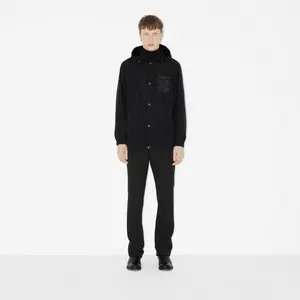 Burberry Logo Print Hooded Jacket
