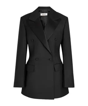 RÓHE Hourglass Wool And Mohair-blend Blazer - Black