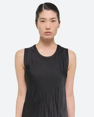 Helmut Lang Crushed Satin Tank Dress
