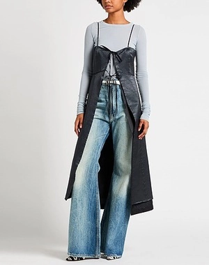 MAISON MARGIELA Sleeveless Sweetheart Neckline Satin Maxi Dress